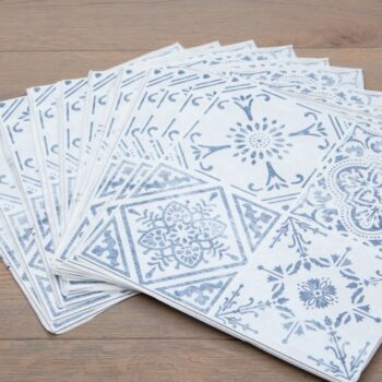 Dc fix Vintage Blue Self-Adhesive Vinyl Floor Tile 30.48cm(W) 30.48cm(H ...